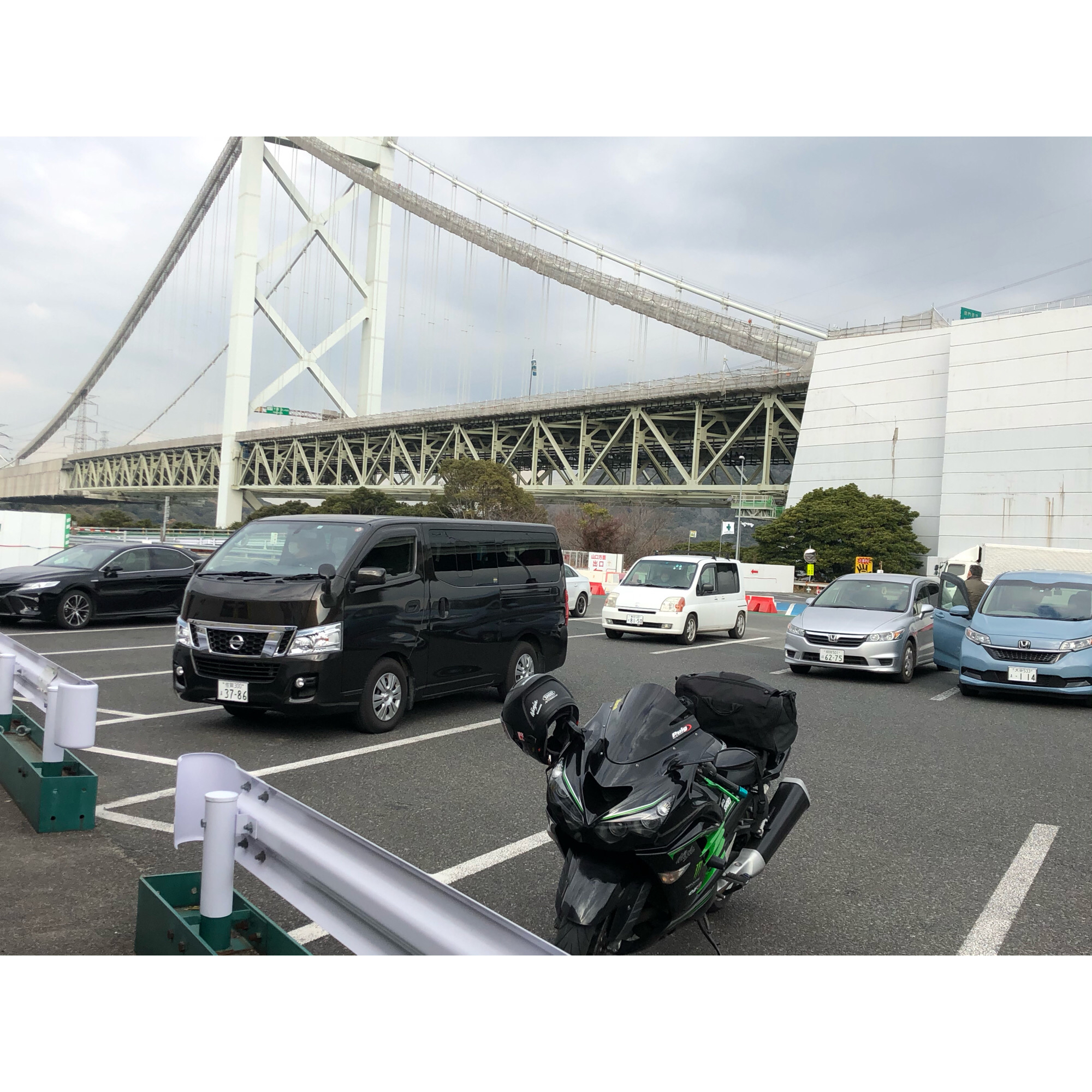 めかりパーキングエリア上りの写真当初の目的地倉敷市へ和布刈PAで休憩中 トリップノート