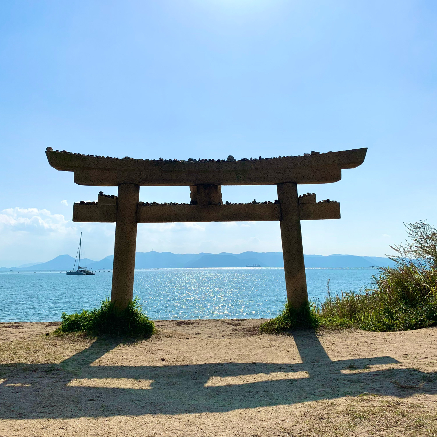 恵美須神社の写真直島の恵美須神社鳥居 直島 鳥居 トリップノート